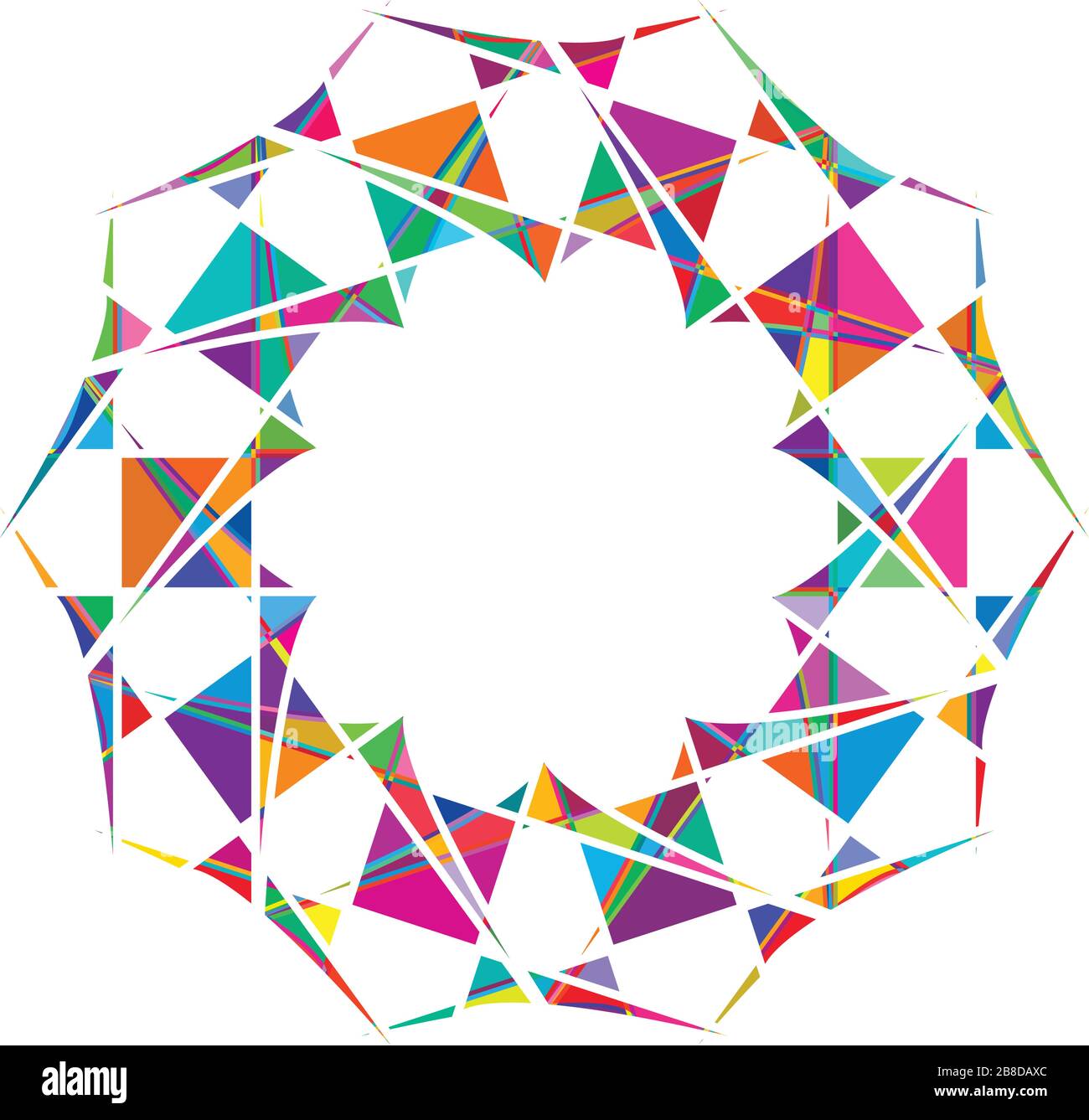 Shattered crystal, gem-like mandala imagery. Crystallized, fragmented ...