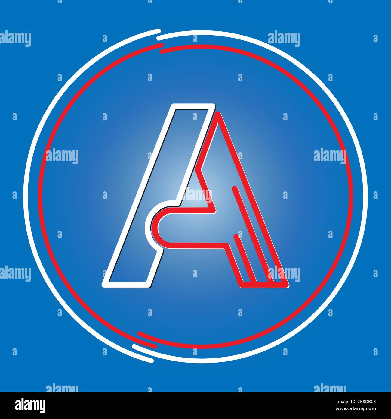 Stylized letter A. Vector image for a logo, website, or app Stock ...