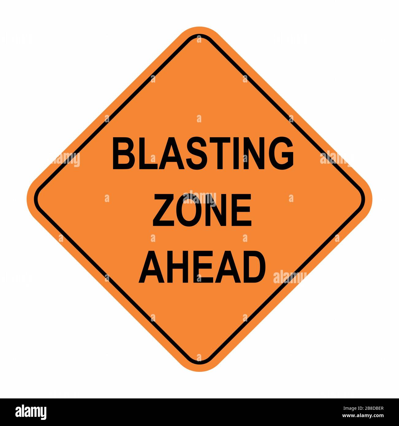 Sign Warning Blasting High Resolution Stock Photography and Images - Alamy