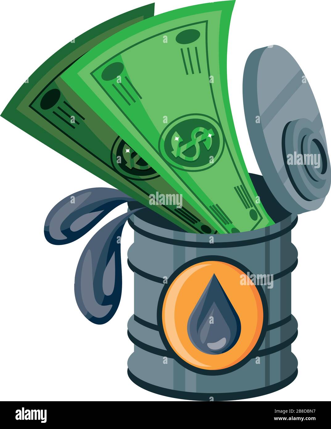 Cartoon Oil Barrel High Resolution Stock Photography and Images - Alamy