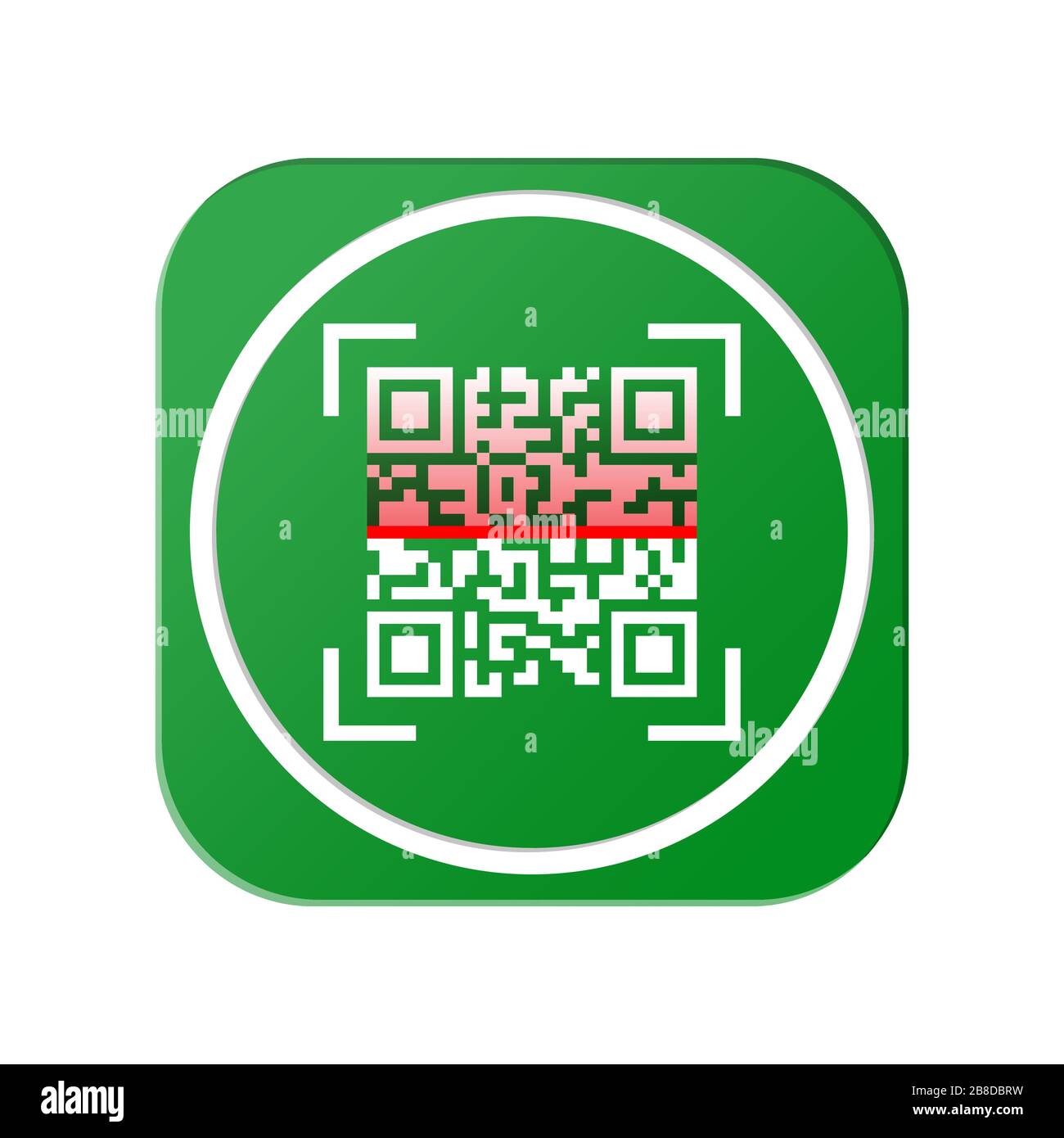 Qr scanner icon vector vectors hi-res stock photography and images - Alamy