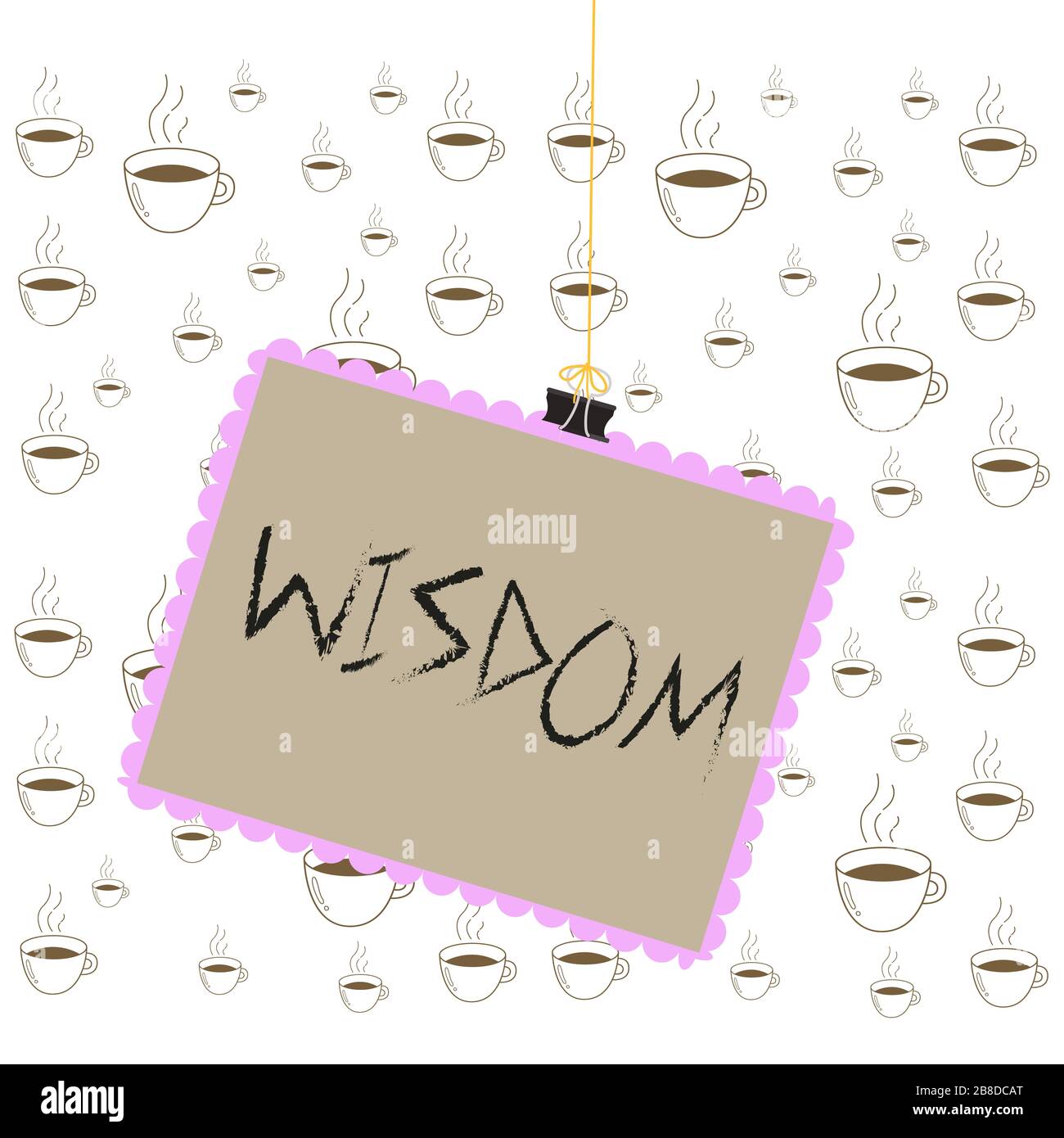 Writing note showing Wisdom. Business concept for quality having ...