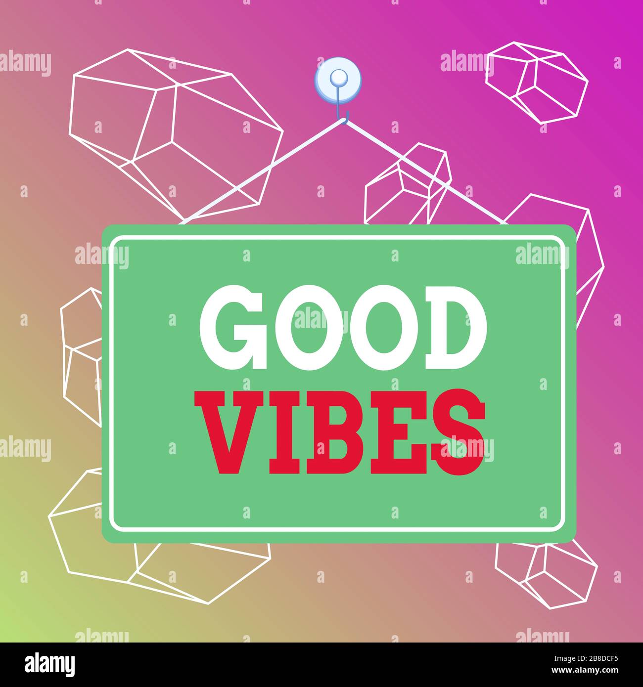 Word writing text Good Vibes. Business photo showcasing slang phrase ...
