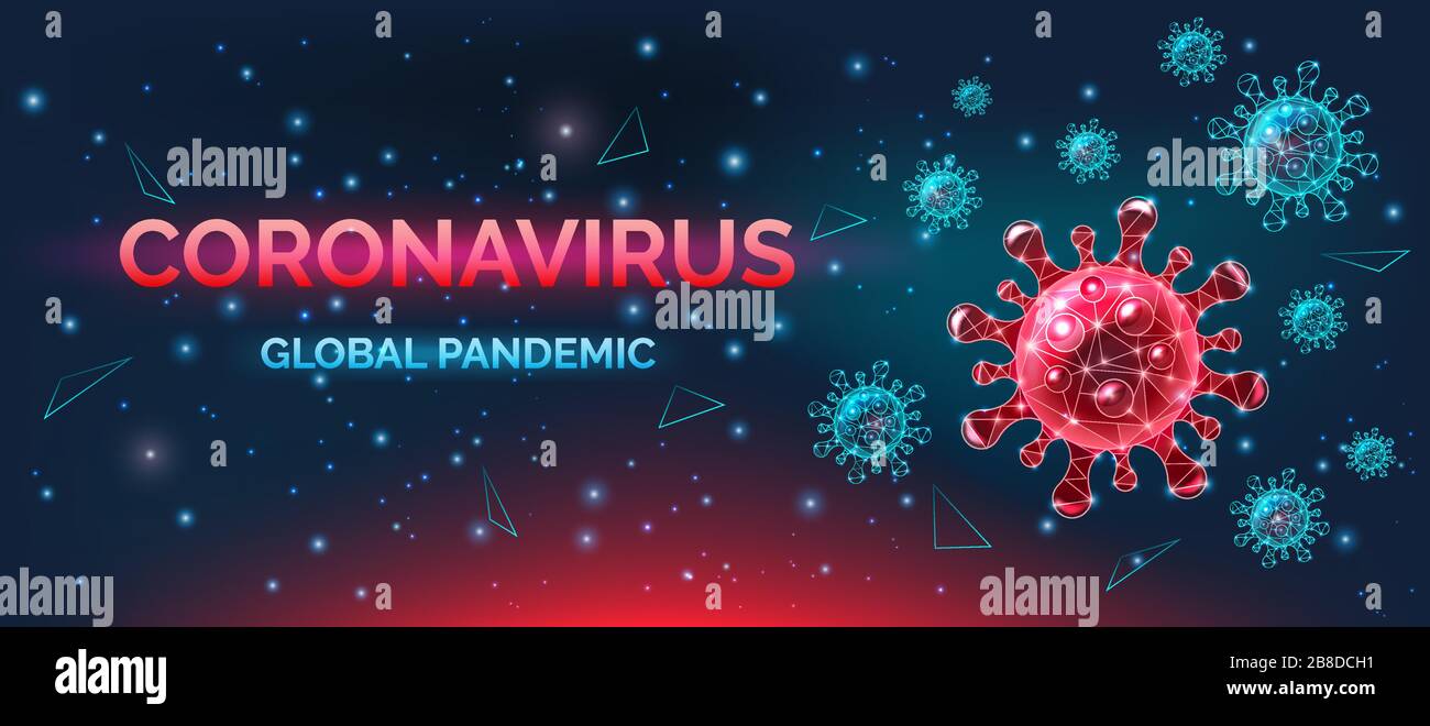 Coronavirus disease awareness banner, dangerous COVID-19 infection ...