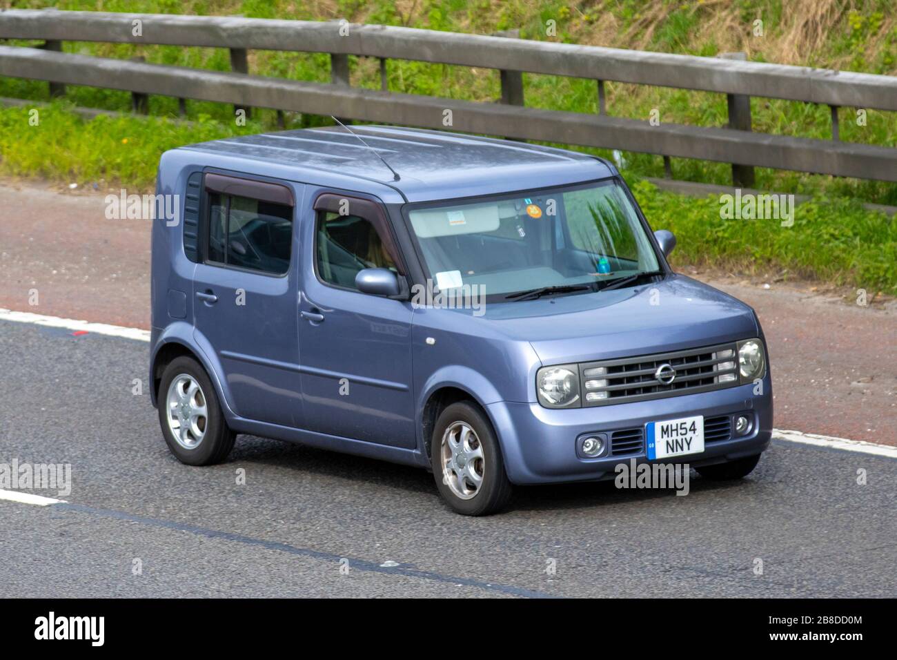 2004 blue Nissan; UK Vehicular traffic, road transport, modern vehicles ...