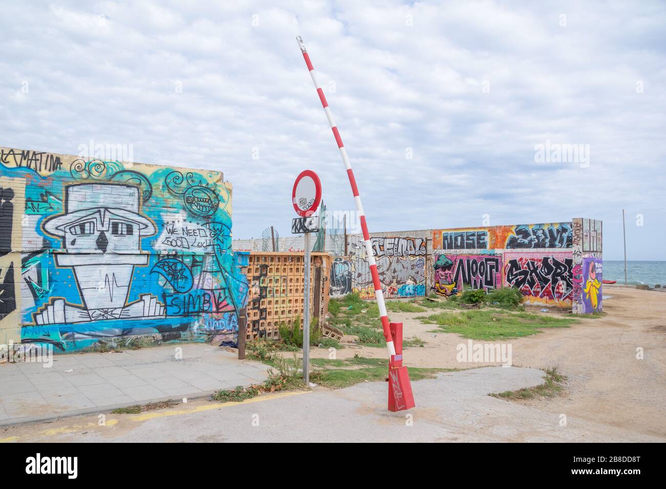 Graffiti on no entry street hi-res stock photography and images - Alamy