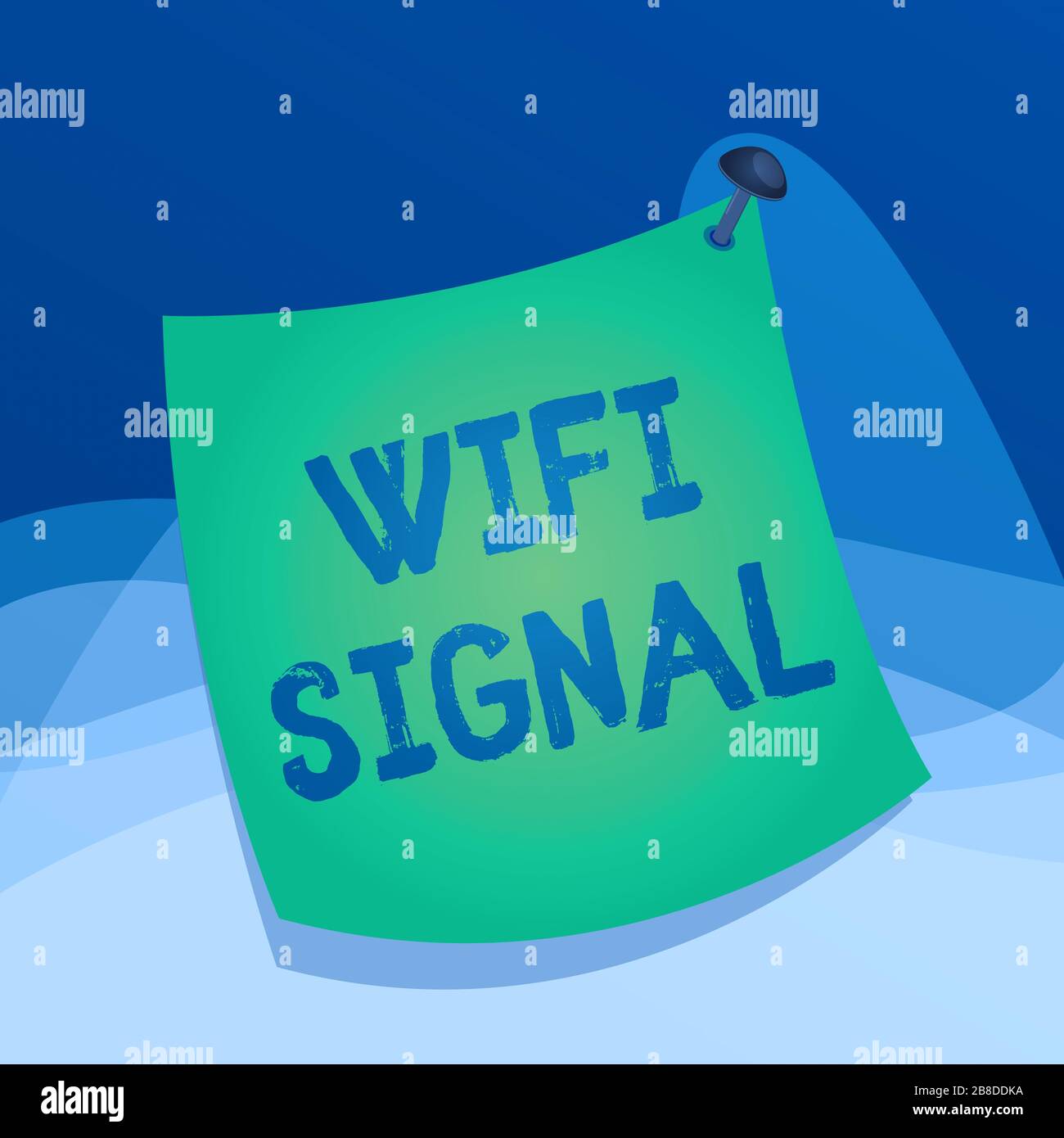 Writing note showing Wifi Signal. Business concept for provide wireless ...