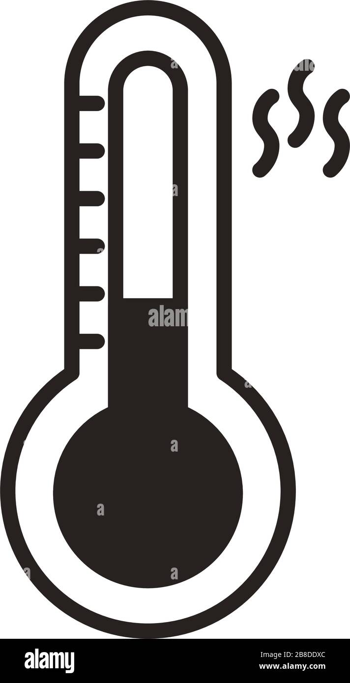 thermometer temperature measure line style Stock Vector Image & Art - Alamy