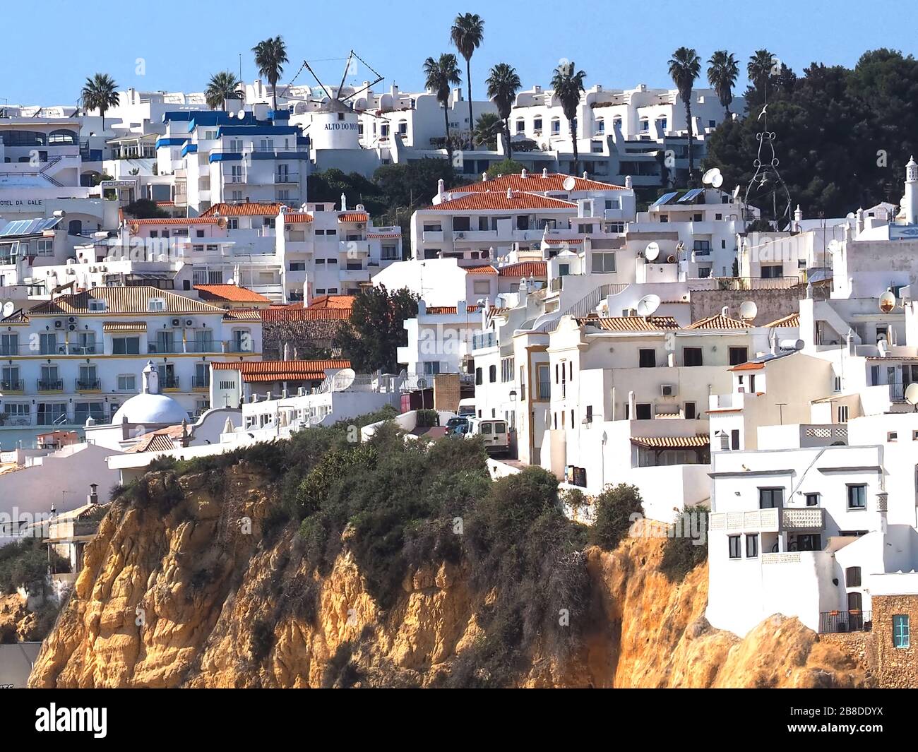 Beautiful cityscape of Albufeira at the Algarve coast of Portugal Stock ...