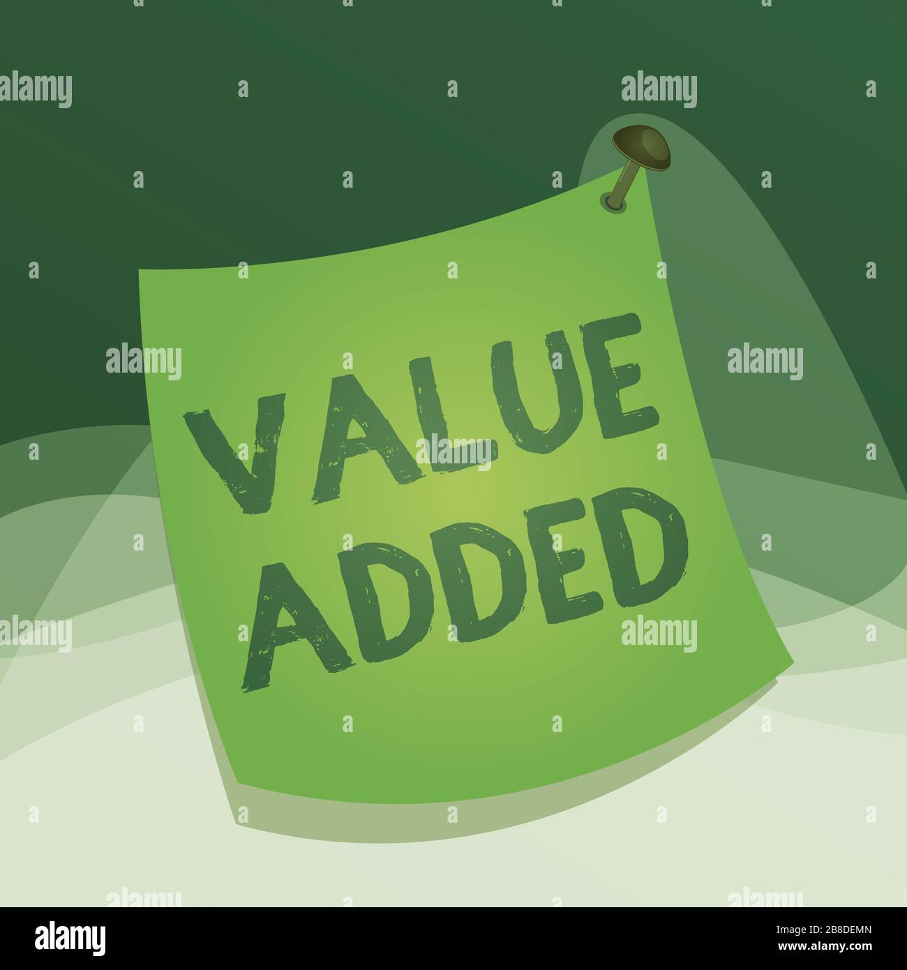 Writing note showing Value Added. Business concept for the extra value ...