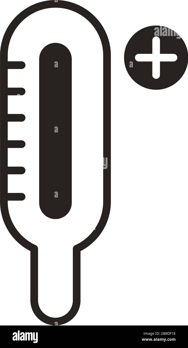 thermometer temperature measure line style Stock Vector Image & Art - Alamy
