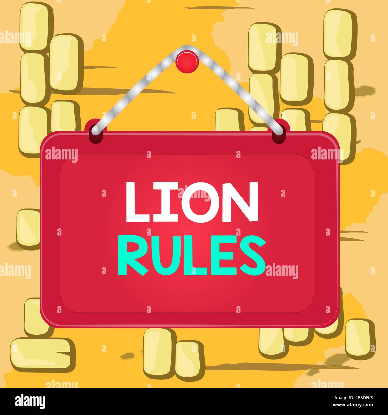 Word writing text Lion Rules. Business photo showcasing epitome of ...