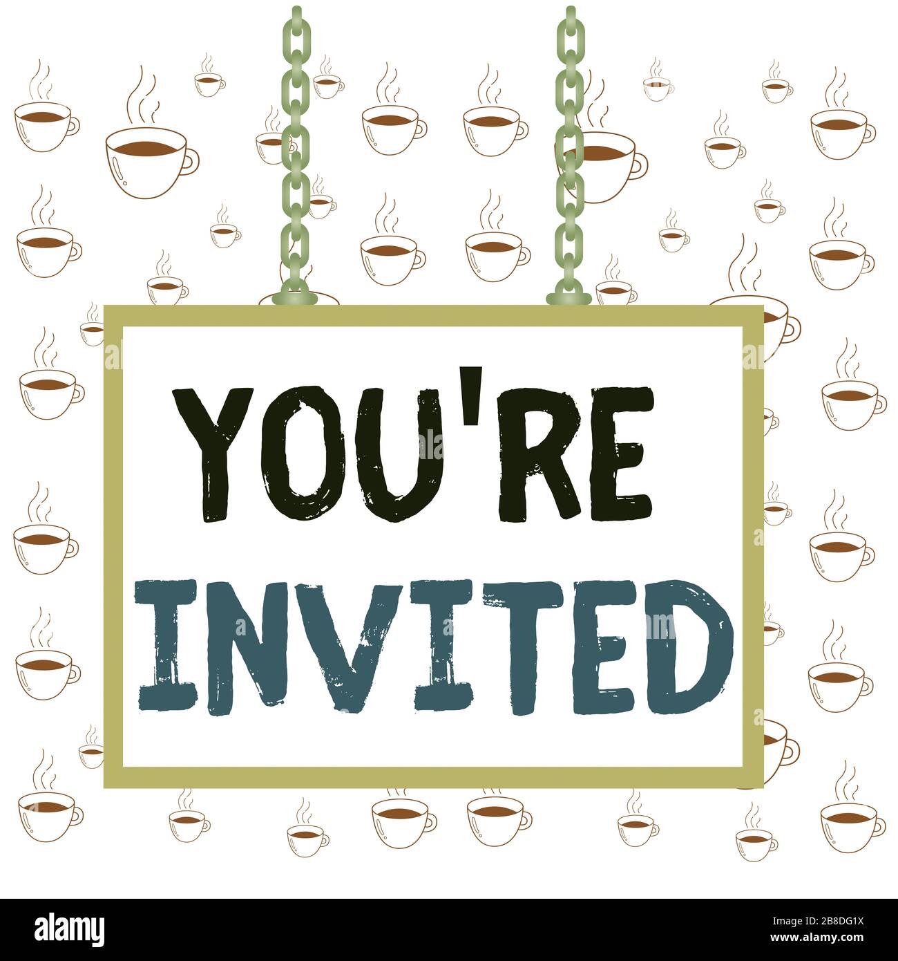 Writing note showing You Re Invited. Business concept for make a polite ...