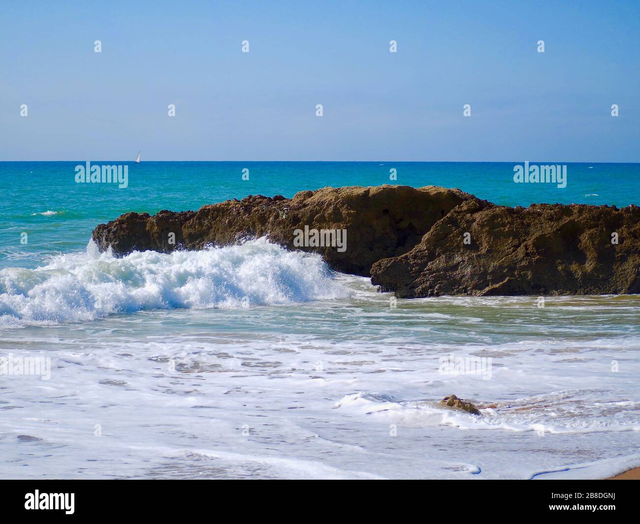 Bic rocks with waves in turquoise ocean Stock Photo - Alamy