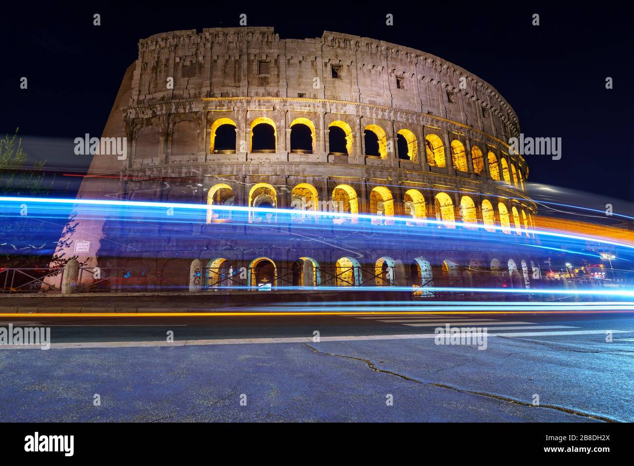 Coliseum at night. Rome, Italy Stock Photo - Alamy