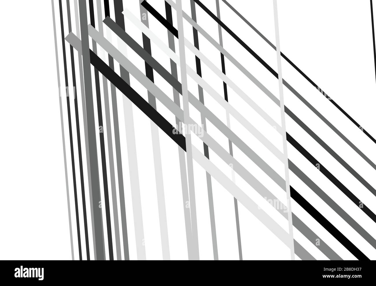 Abstract geometric art with random, chaotic lines. Straight crossing ...