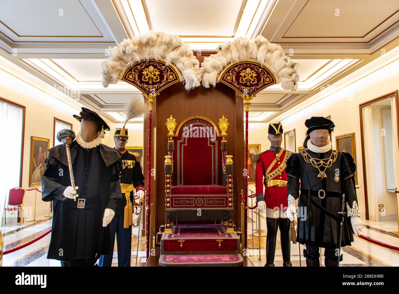 Rome 10 November 2019. The Pope's summer residence, the large rooms and ...