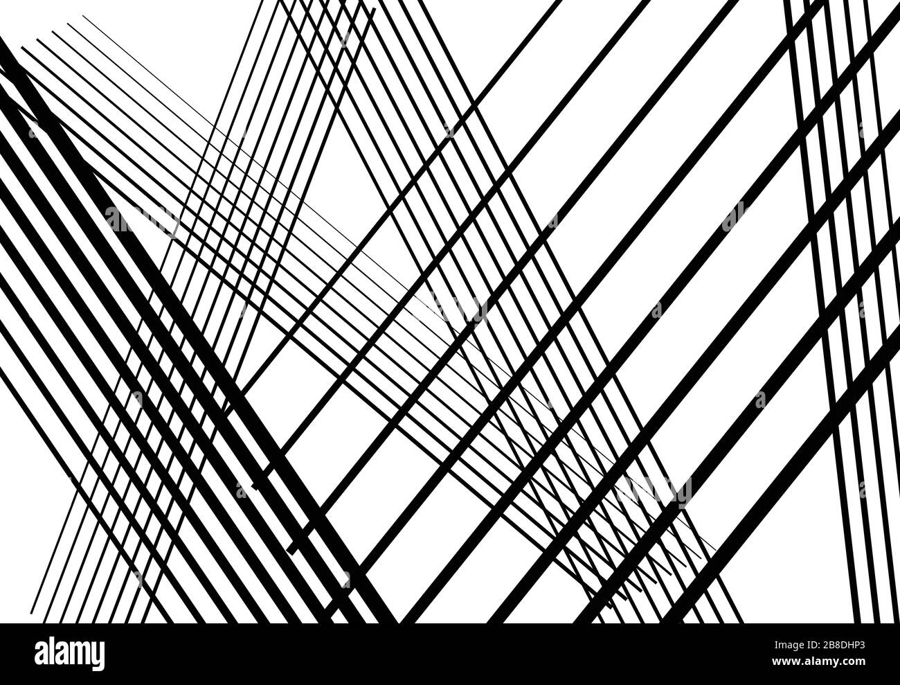 Abstract Geometric Art With Random Chaotic Lines Straight Crossing Intersecting Lines Texture