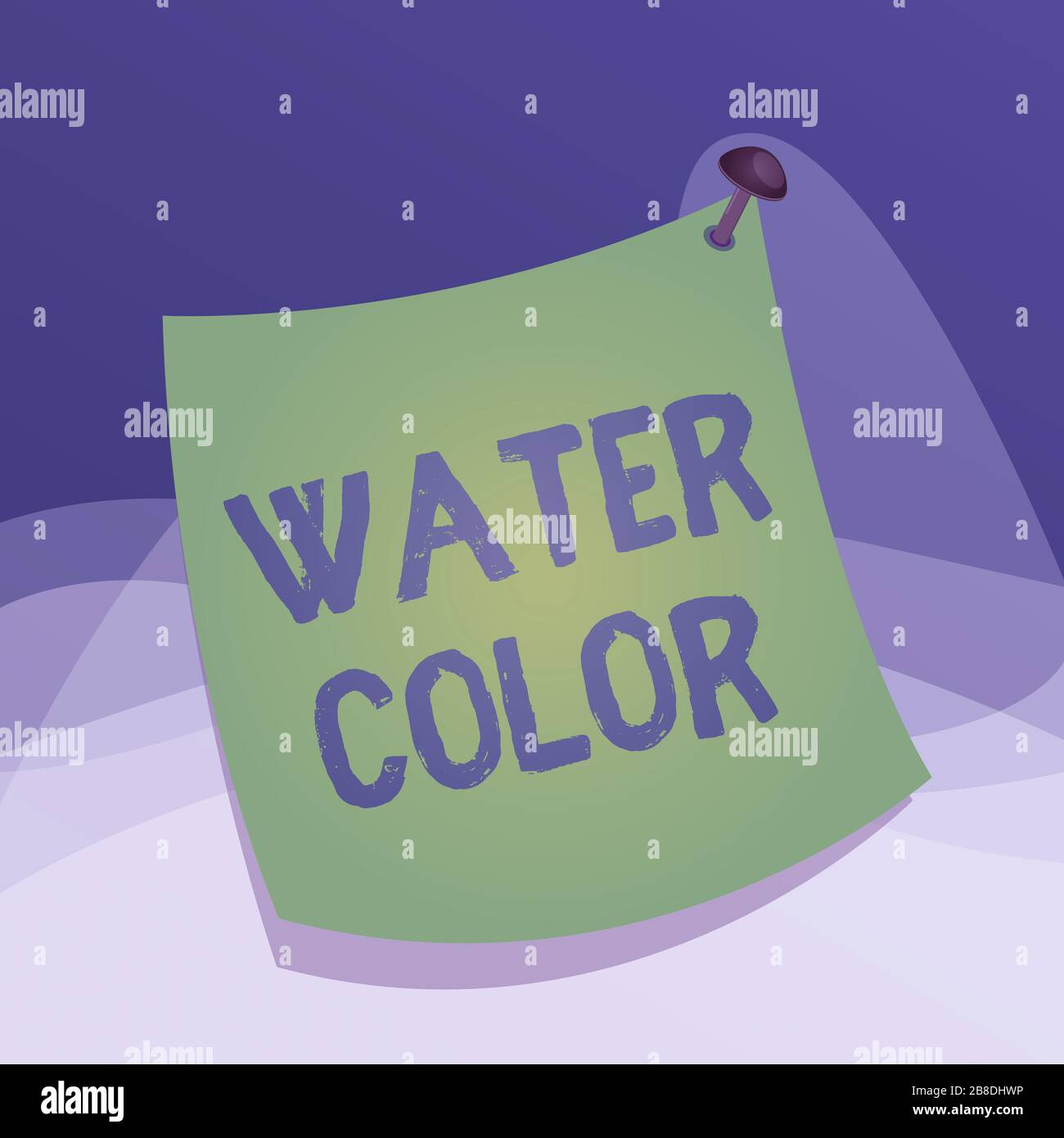 Writing note showing Water Color. Business concept for watersoluble ...