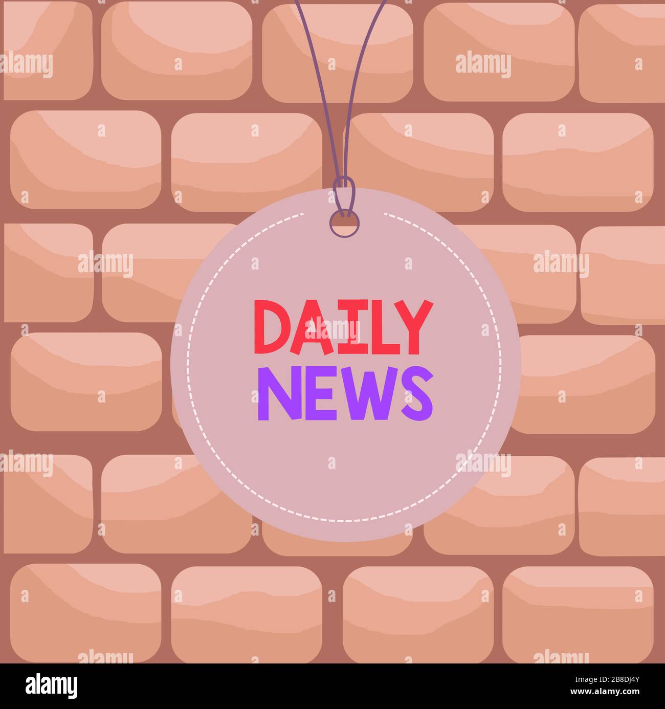 Handwriting text writing Daily News. Conceptual photo information or ...