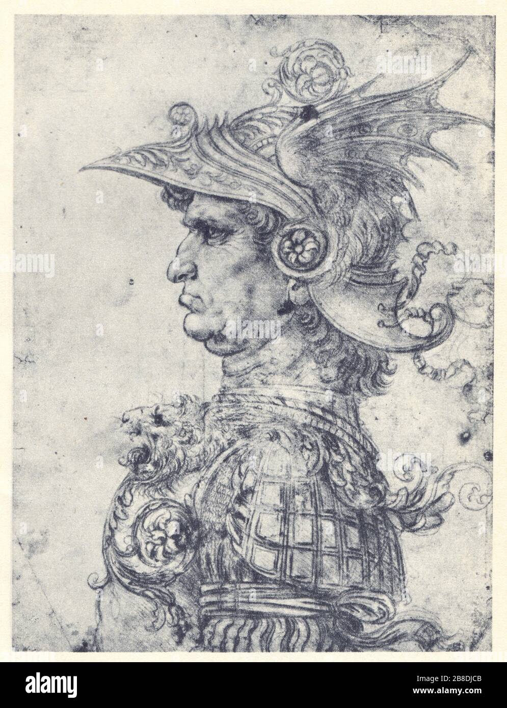 Leonardo da Vinci. An Antique Warrior, Darius. 1475 Stock Photo - Alamy