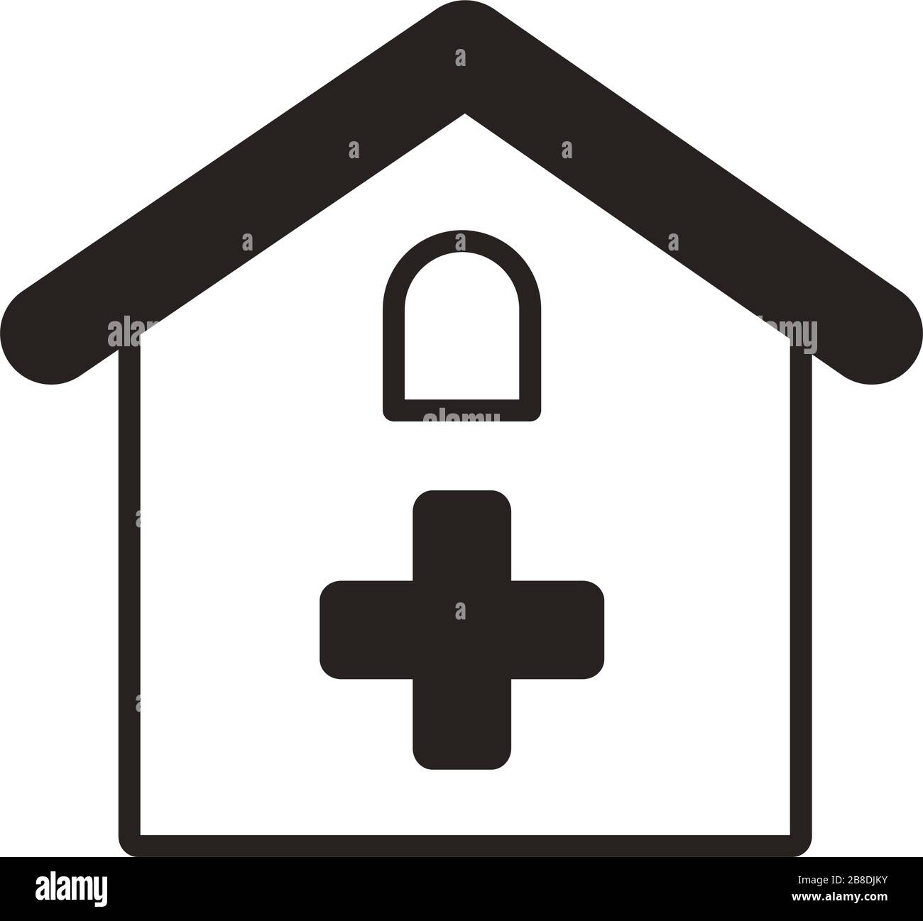 hospital building line style icon Stock Vector Image & Art - Alamy