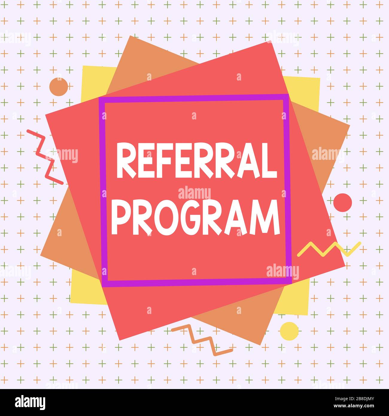 Handwriting text Referral Program. Conceptual photo internal ...