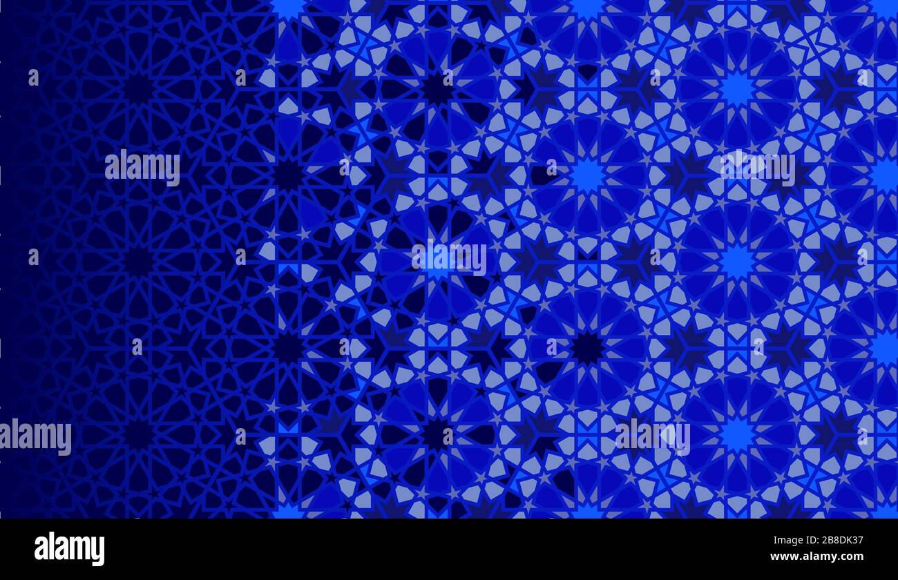 Blue islamic,arabic vector background Stock Vector Image & Art - Alamy