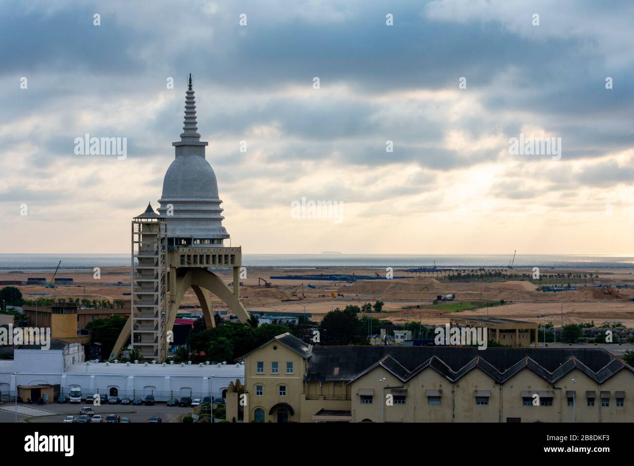 Sri Lanka, Colombo - December 31 2019 - The Buddhist temple of Sambodhi ...