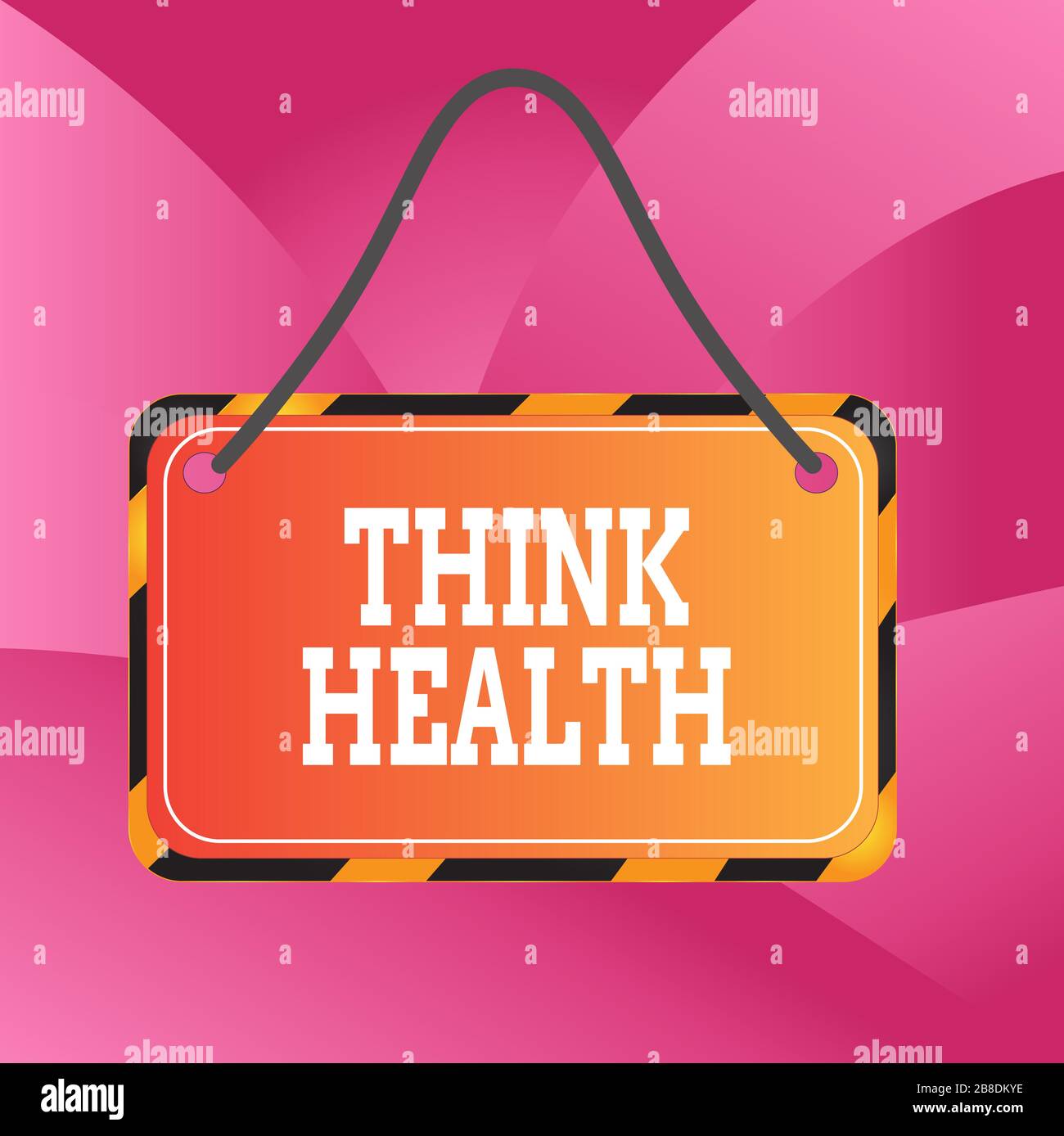 Handwriting text Think Health. Conceptual photo state of complete ...