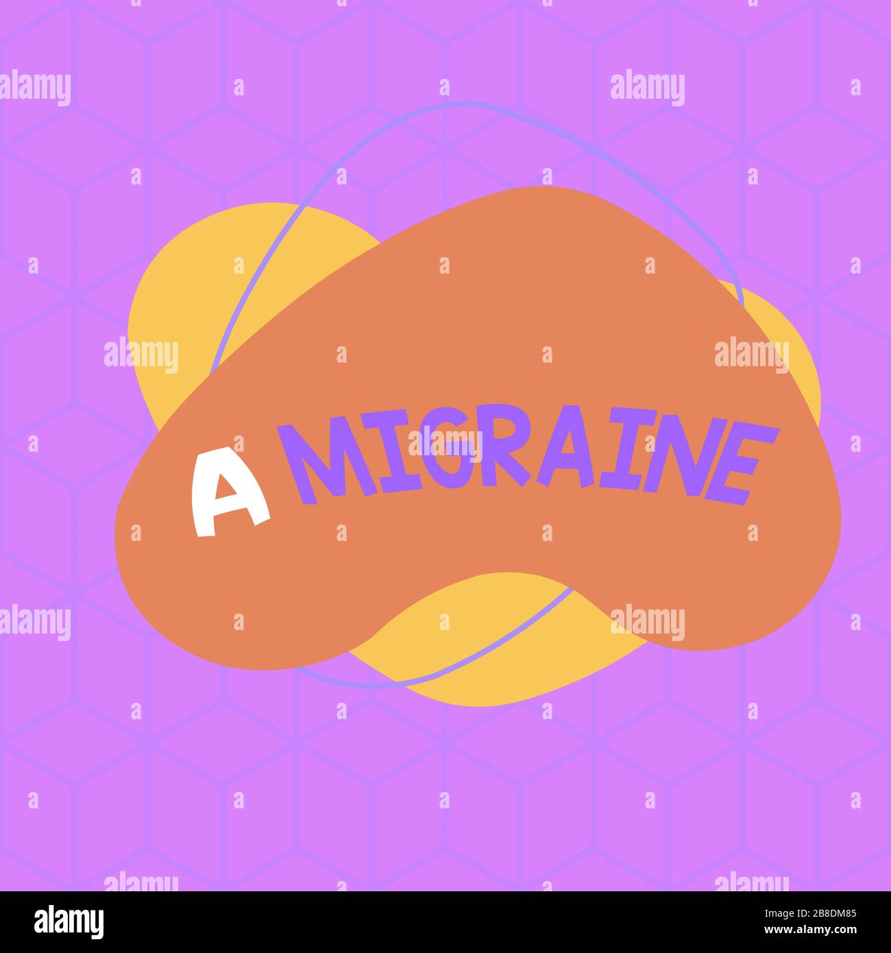 Conceptual hand writing showing A Migraine. Concept meaning recurrent ...