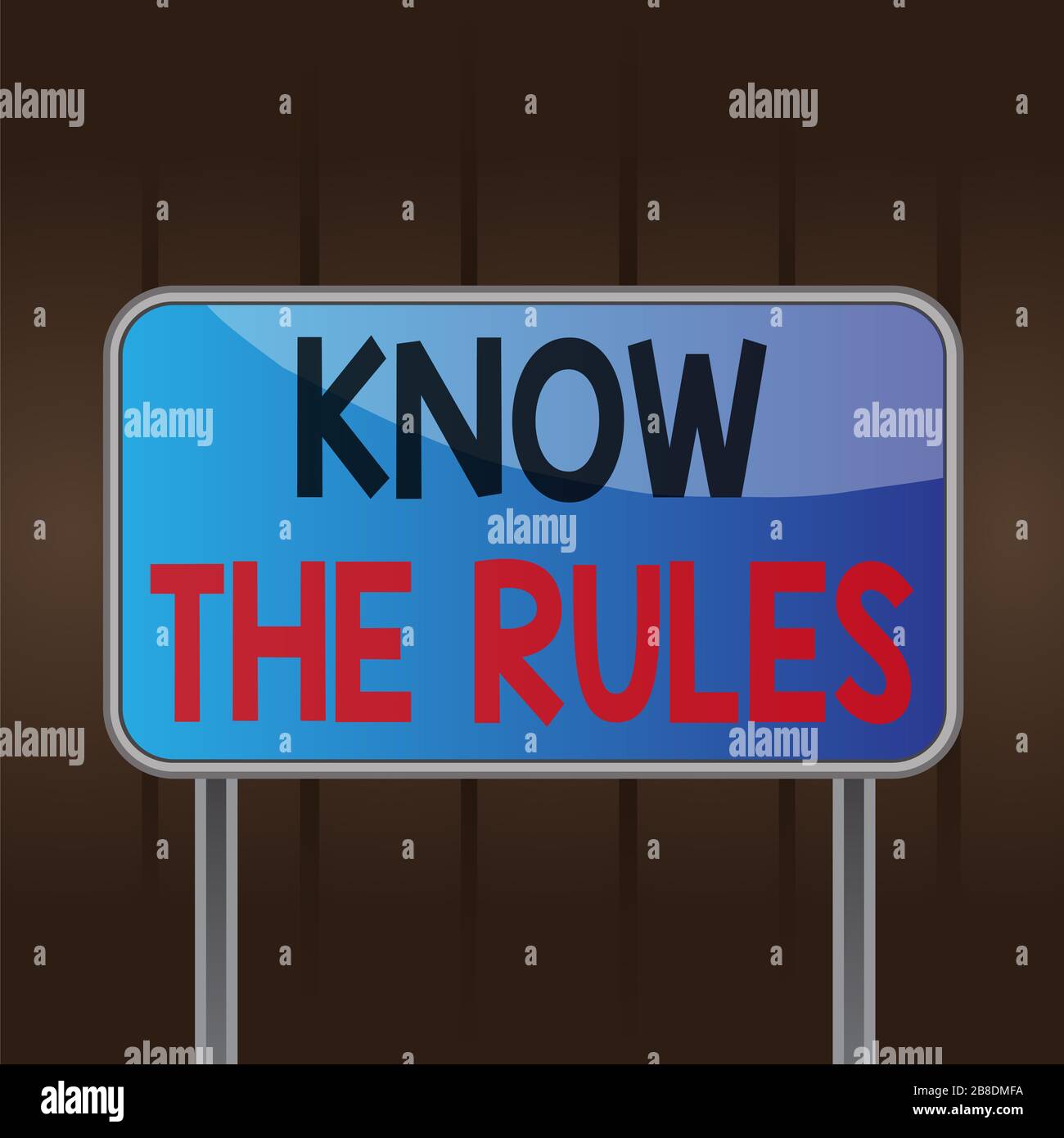 Writing note showing Know The Rules. Business concept for set explicit ...