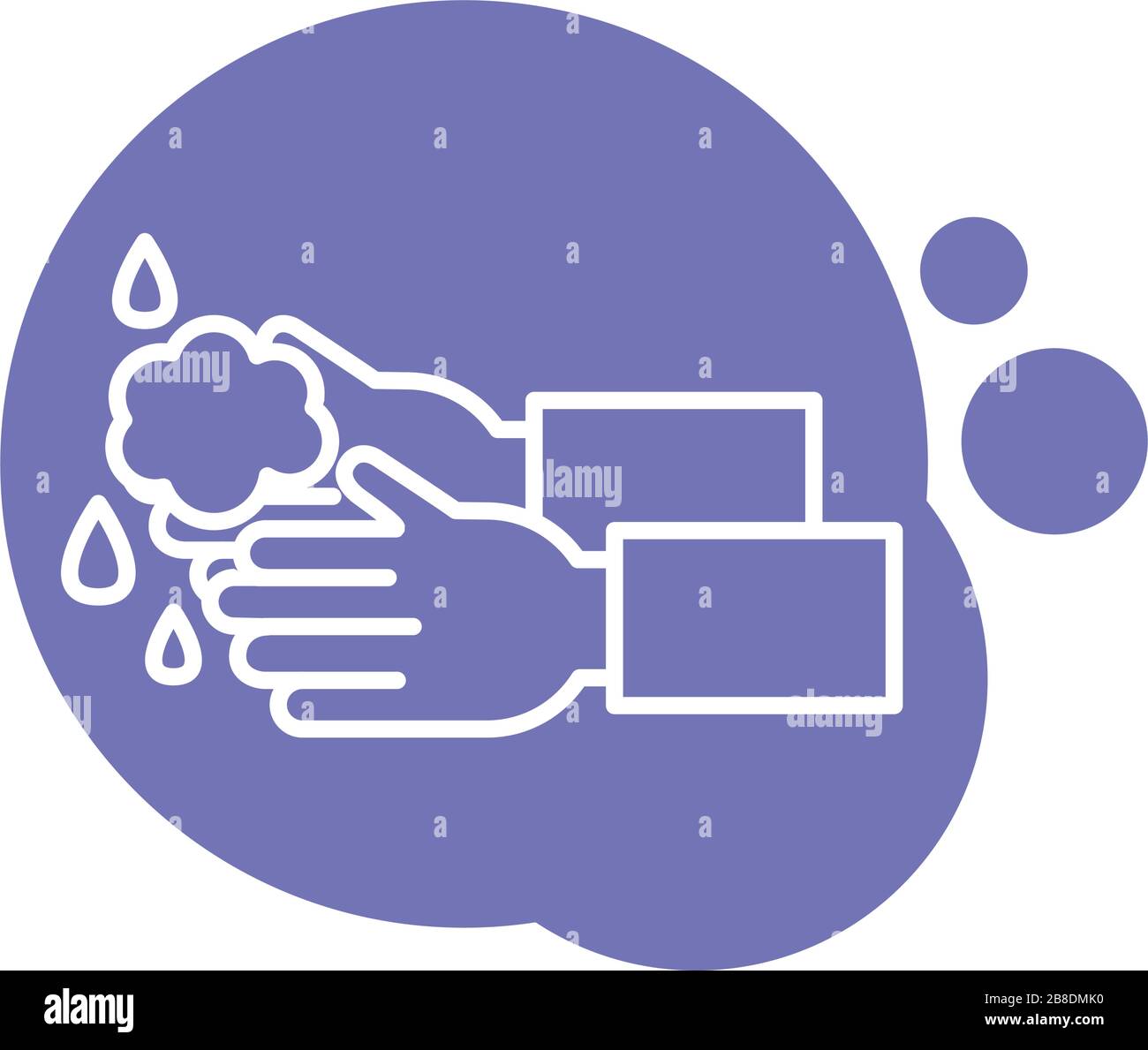 hands washing block style icon Stock Vector Image & Art - Alamy