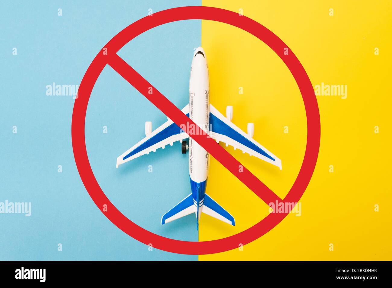 Plane airplane stop sign hi-res stock photography and images - Alamy