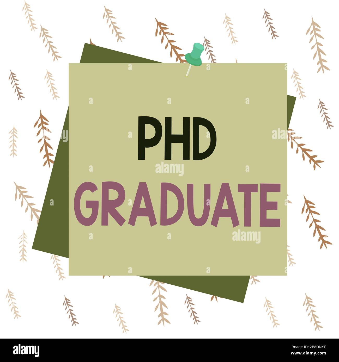 Handwriting text writing Phd Graduate. Conceptual photo highest ...