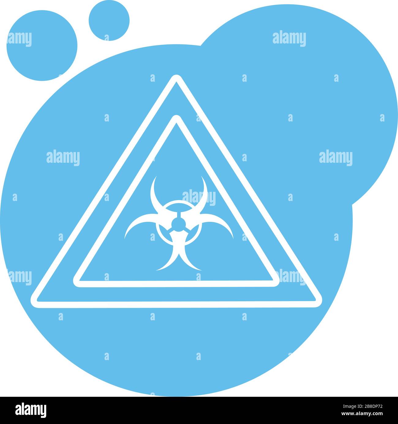 biohazard signal caution block style icon Stock Vector Image & Art - Alamy