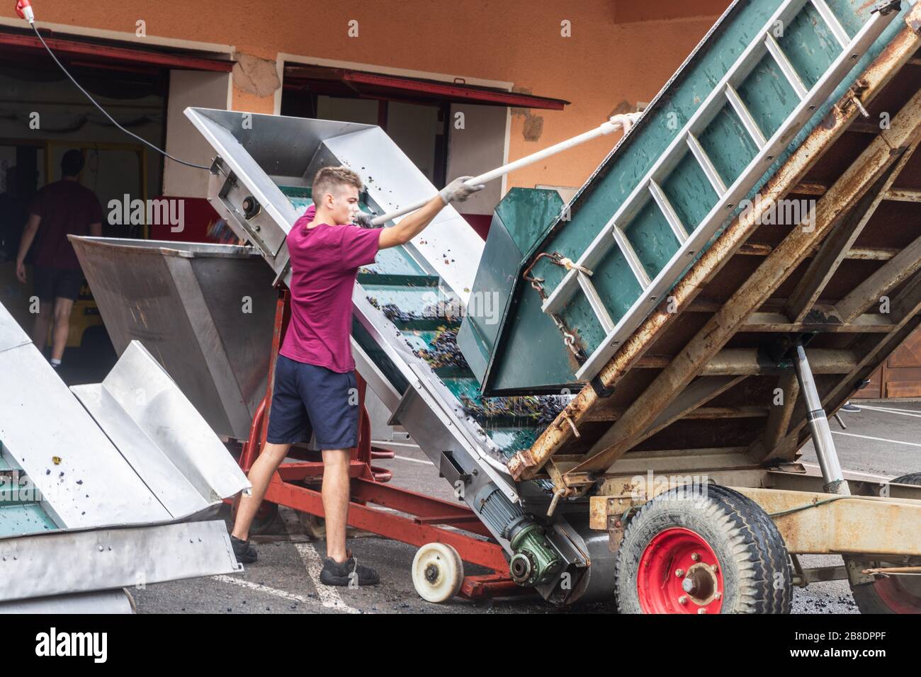 French Wine Cooperative Stock Photo - Alamy