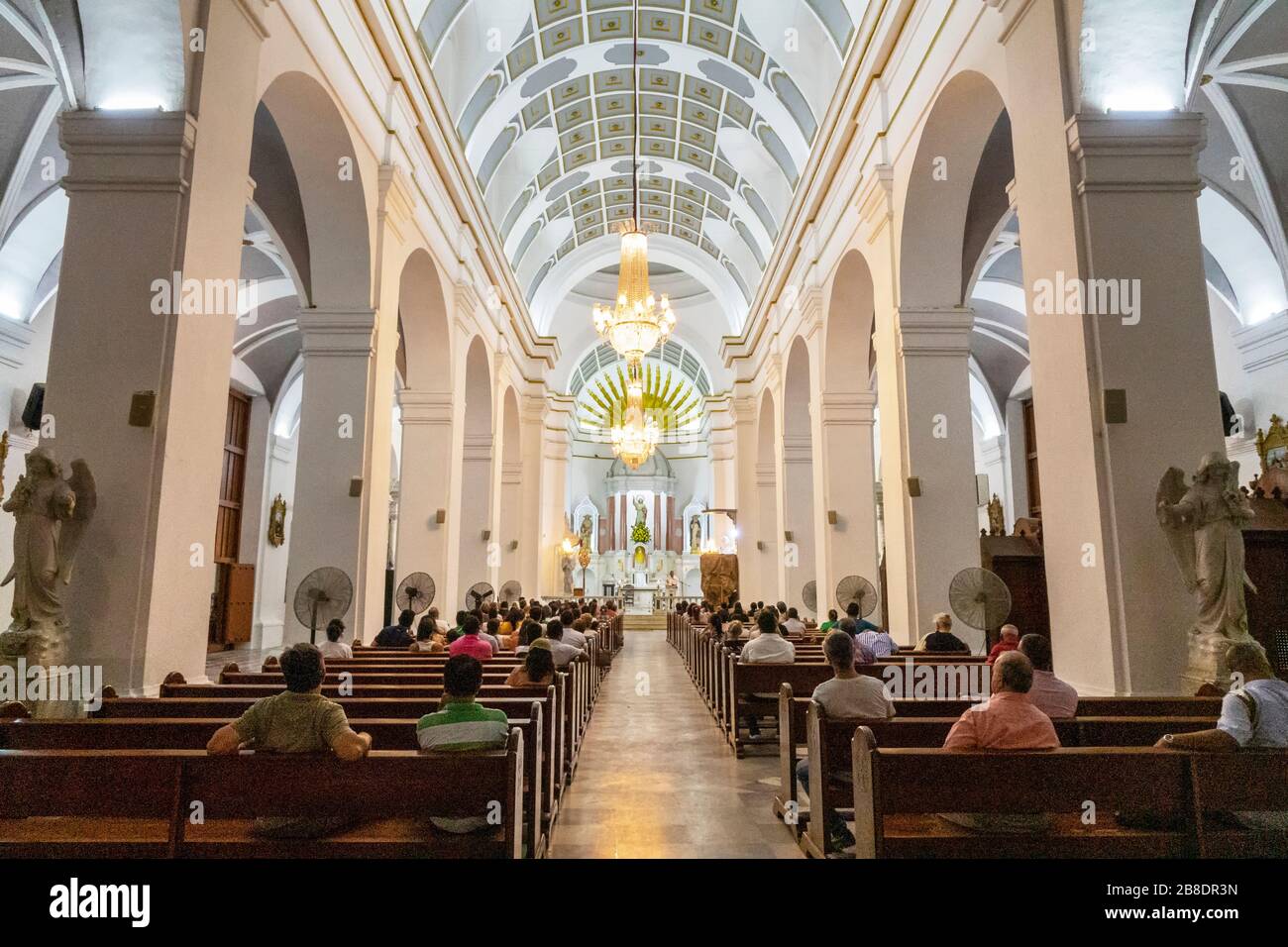 Santa Marta - Columbia, January 15. 2020: The Cathedral of Santa Marta ...