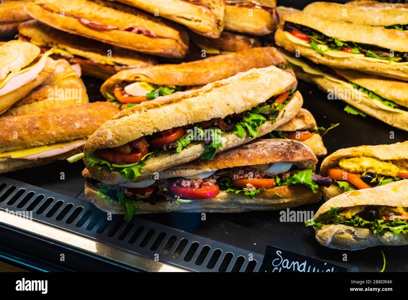 Assorted meat cheese sandwiches hi-res stock photography and images - Alamy