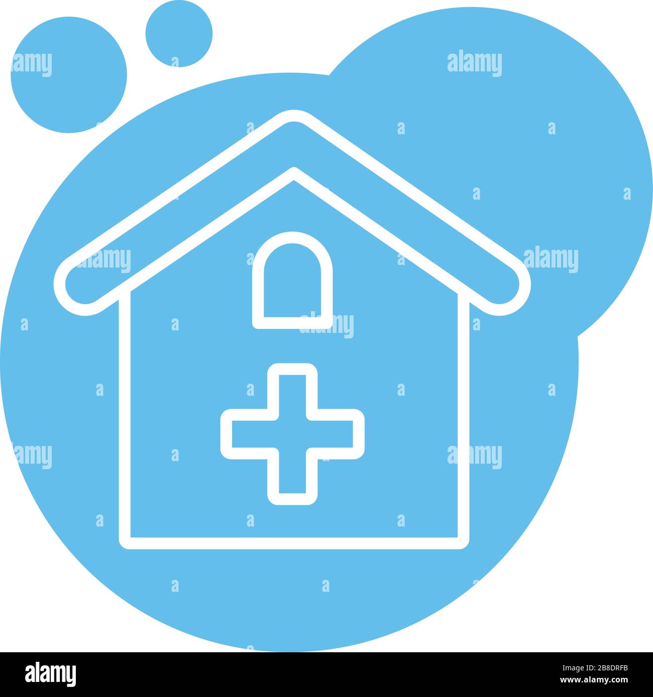 hospital building block style icon Stock Vector Image & Art - Alamy