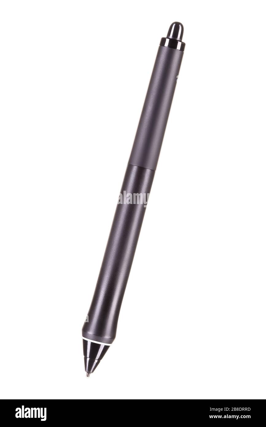 Digital graphic pen isolated on white background with clipping path ...