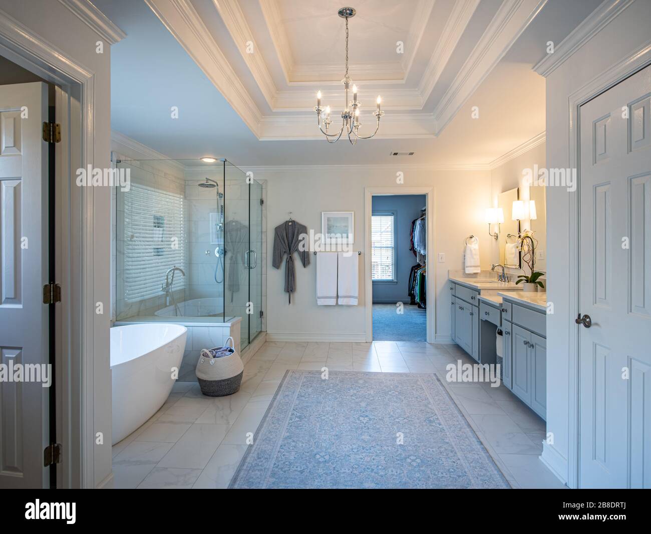 Clean, modern interiors with upscale design and minimalist furnishings ...