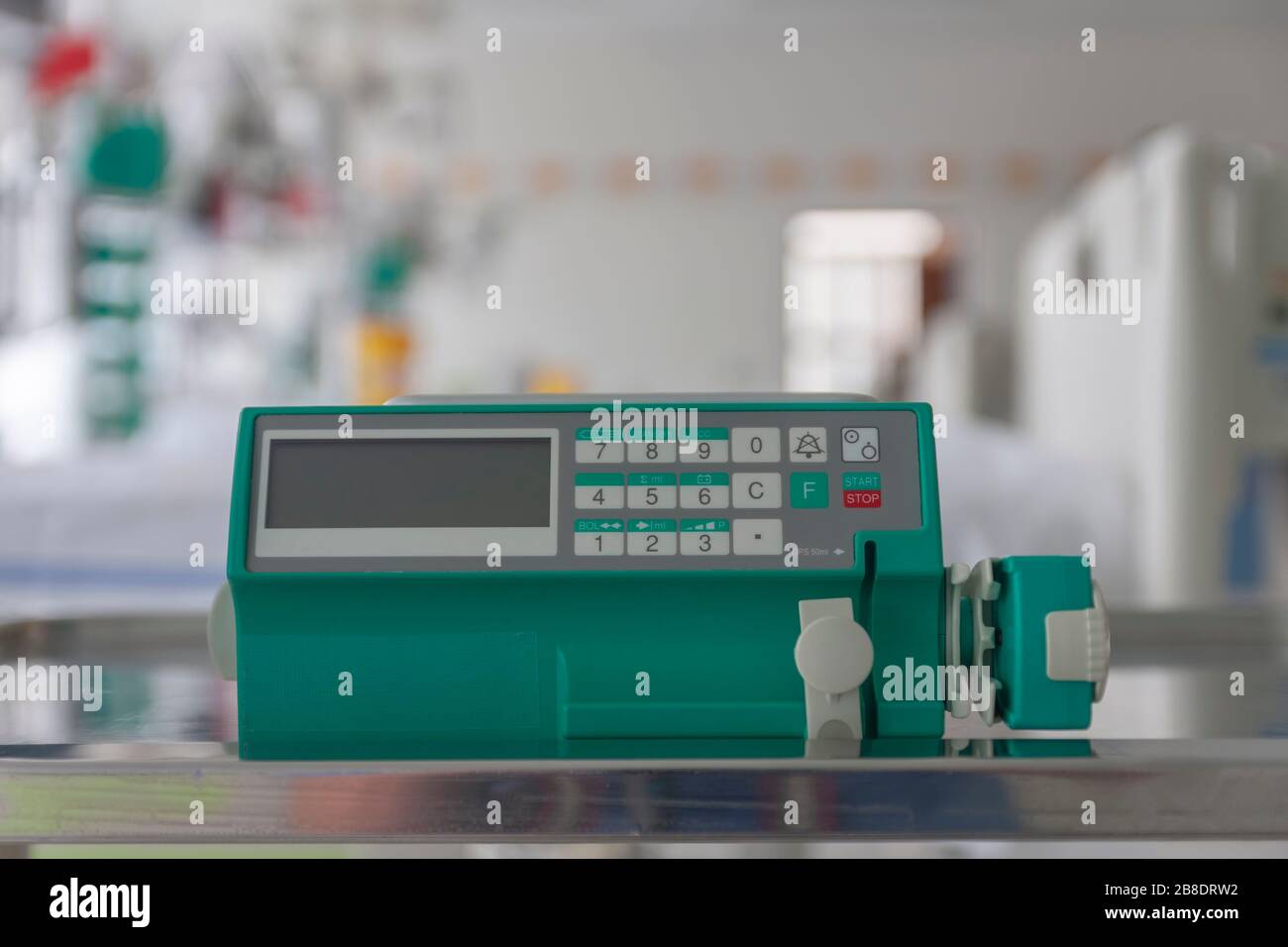 Syringe infusion pump for using in intensive care in icu in hospital ...