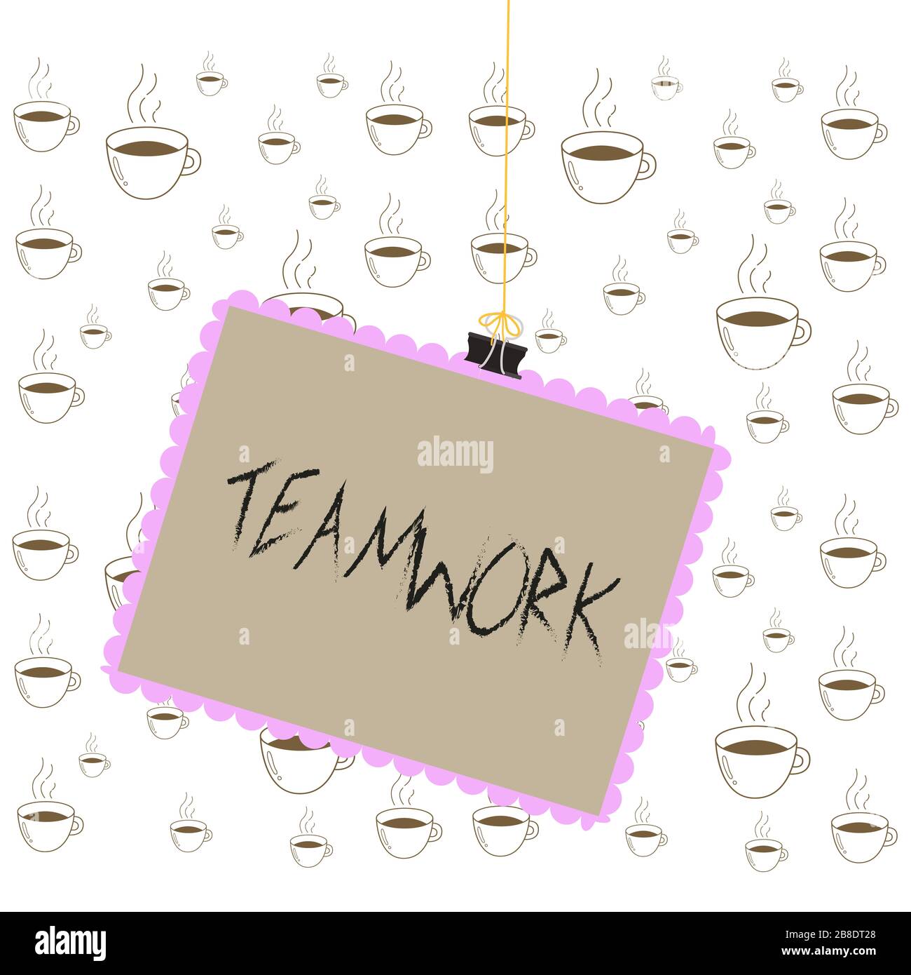 Writing note showing Teamwork. Business concept for combined action of ...