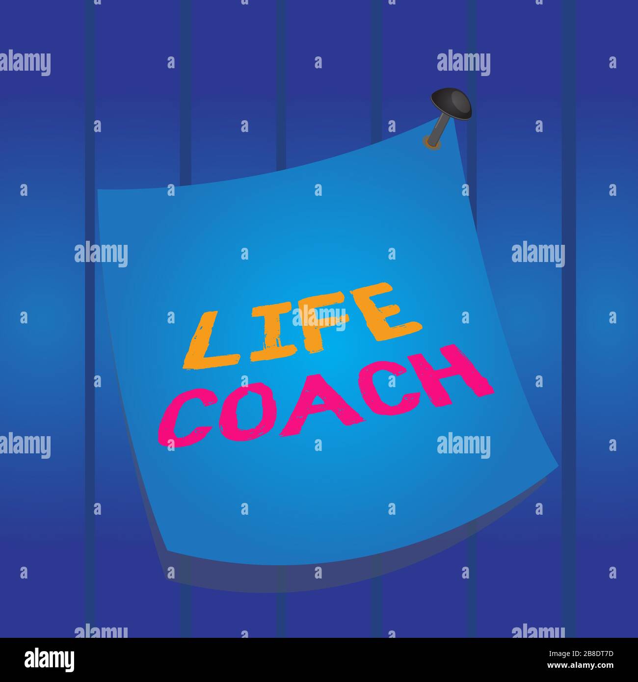 Writing note showing Life Coach. Business concept for someone who helps ...