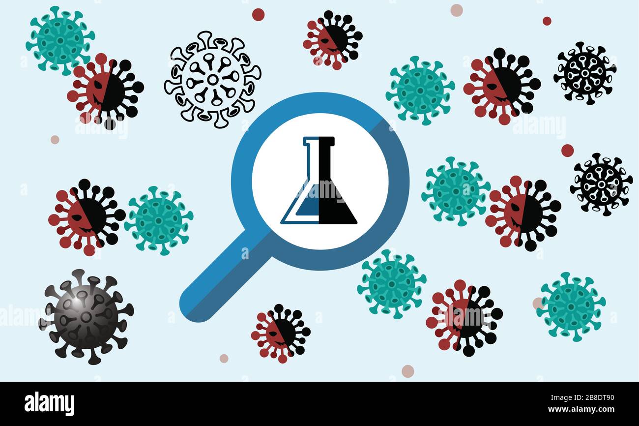 virus test tube in laboratory Stock Vector Image & Art - Alamy