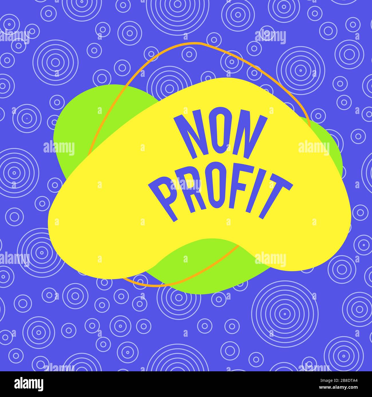 Handwriting text Non Profit. Conceptual photo not making or conducted ...