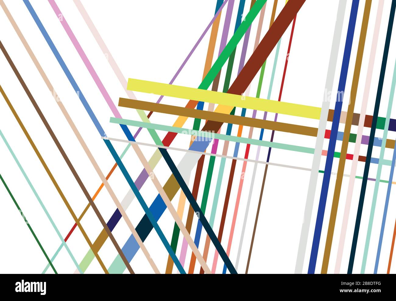 Vivid / Vibrant Colorful Abstract geometric art with random, chaotic ...