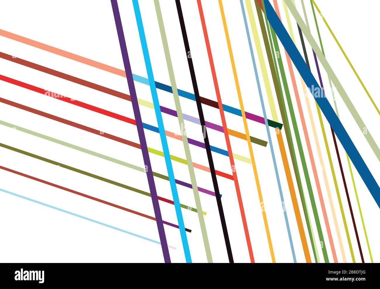 Vivid / Vibrant Colorful Abstract geometric art with random, chaotic ...