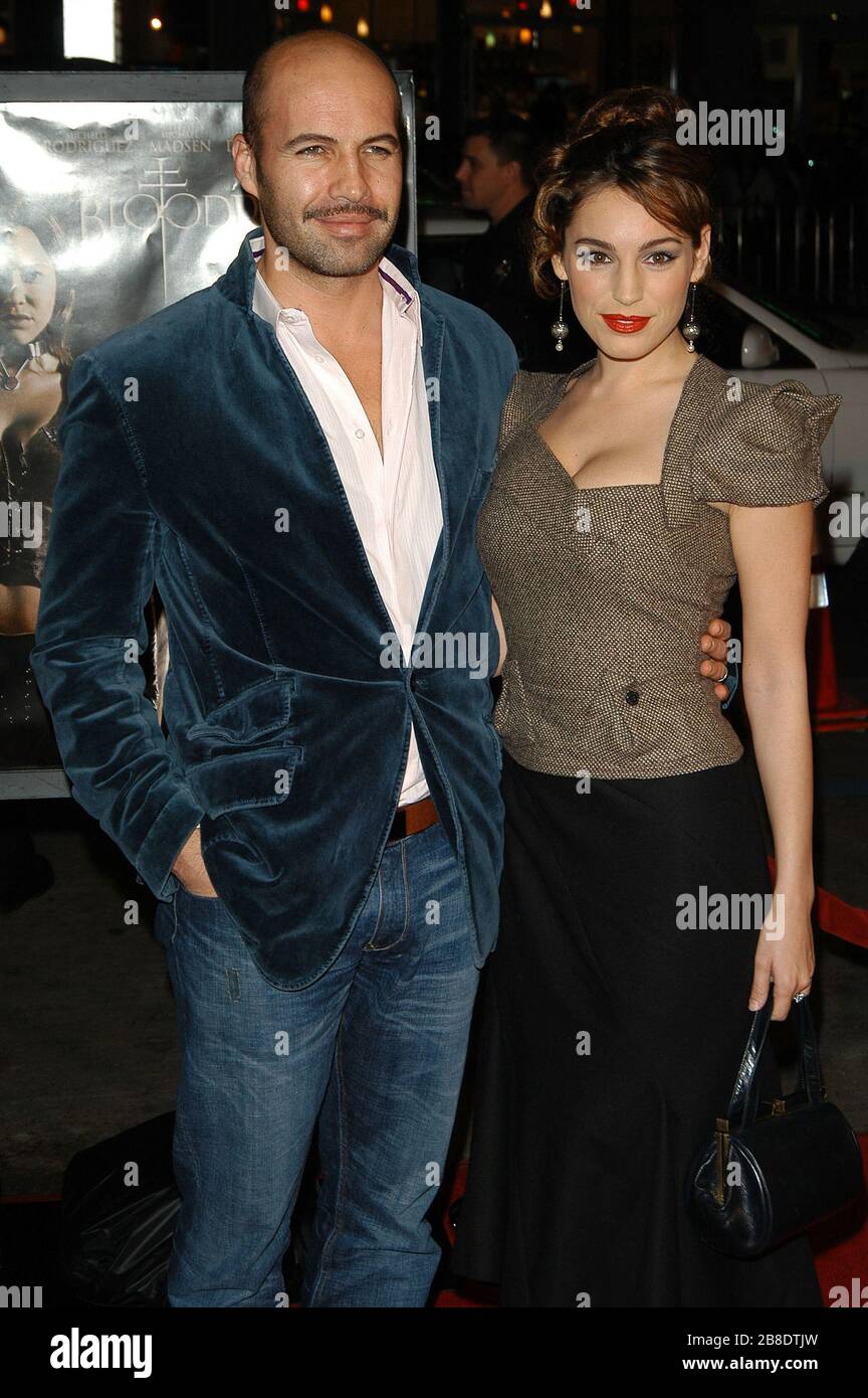 Red carpet retro billy zane and kelly brook hi-res stock photography ...